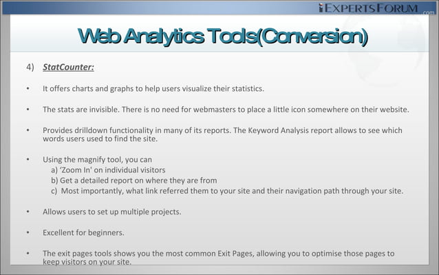 An Introduction to Web Analytics | PPT | Web Development | Internet