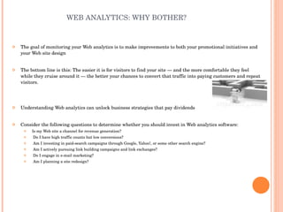 Web Analytics 101 | PPT