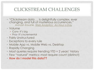 Web Analytics: Challenges in Data Modeling | PPTX