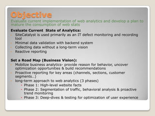 Web Analytics Evaluation & Road Map | PPTX