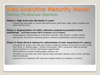 Web Analytics Evaluation & Road Map | PPTX