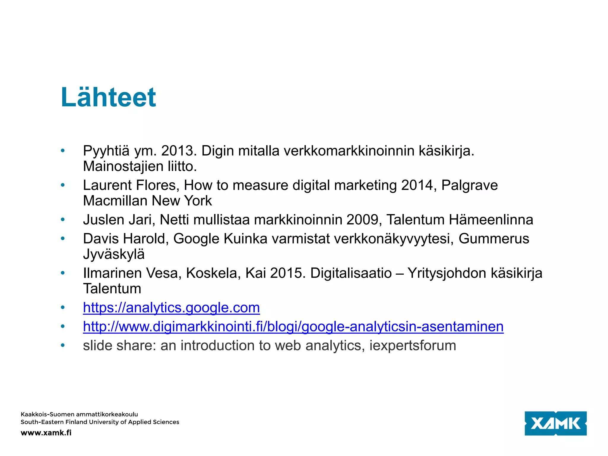 Web-analytiikka | PPT
