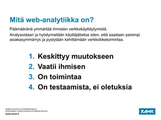 Web-analytiikka | PPT