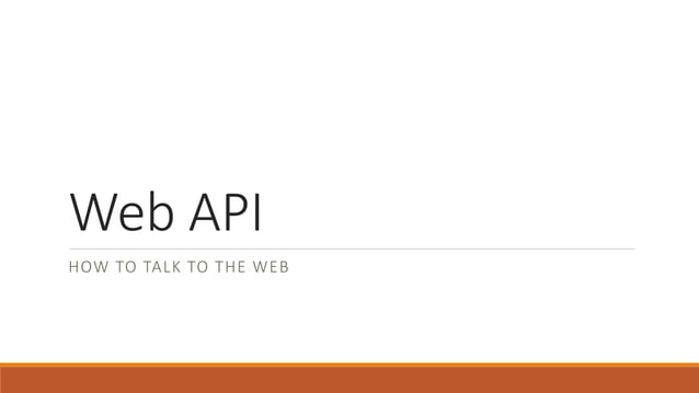 Website RESTful APIs | PPT