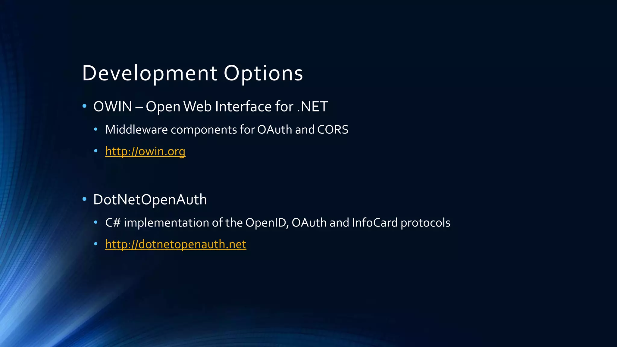 Web API 2 Token Based Authentication | PPTX