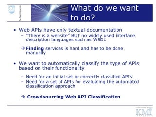 Web API Classification Survey | PPT | Web Development | Internet