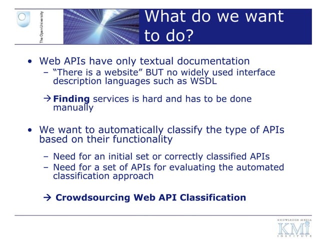 Web API Classification Survey | PPT | Web Development | Internet