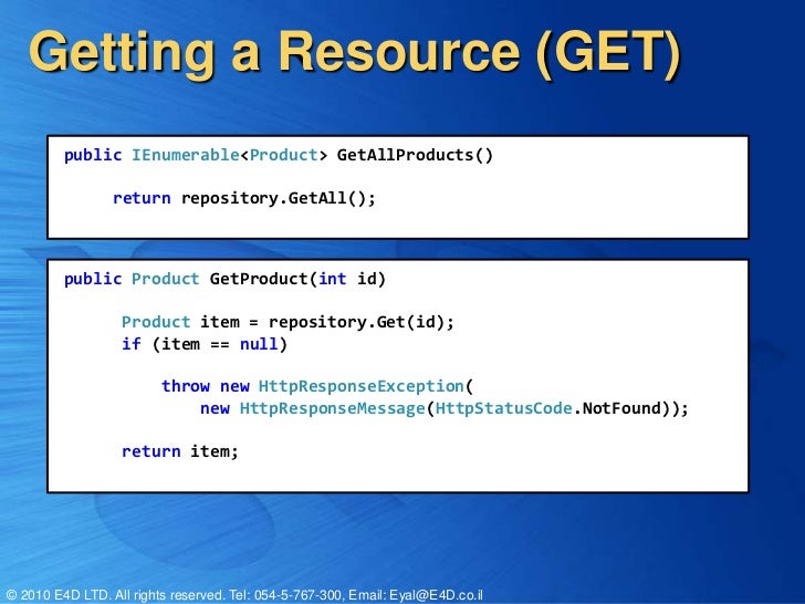 Web api crud operations Web api crud operations