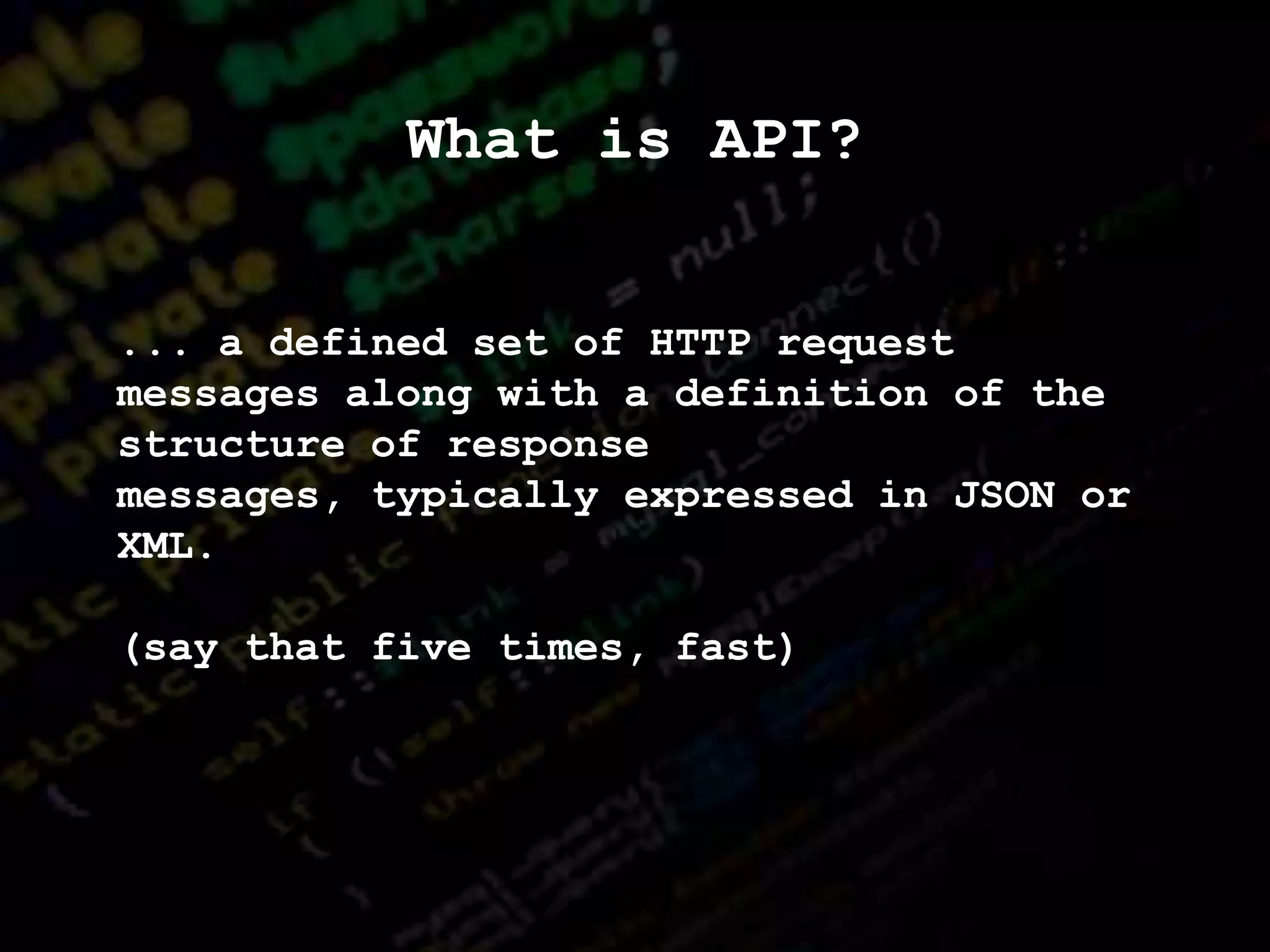 Web API Presentation | PPT