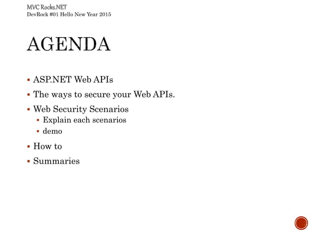 Web API authentication and authorization | PPTX