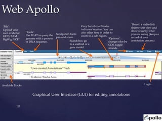 Web Apollo: A Web-based Genomics Annotation Editing Platform. 13ArthGen | PPTX