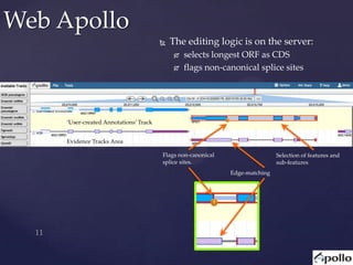 Web Apollo: A Web-based Genomics Annotation Editing Platform. 13ArthGen | PPTX