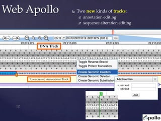Web Apollo: A Web-based Genomics Annotation Editing Platform. 13ArthGen | PPTX