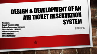 Airlines Reservation System | PPTX | Air Travel | Travel Type