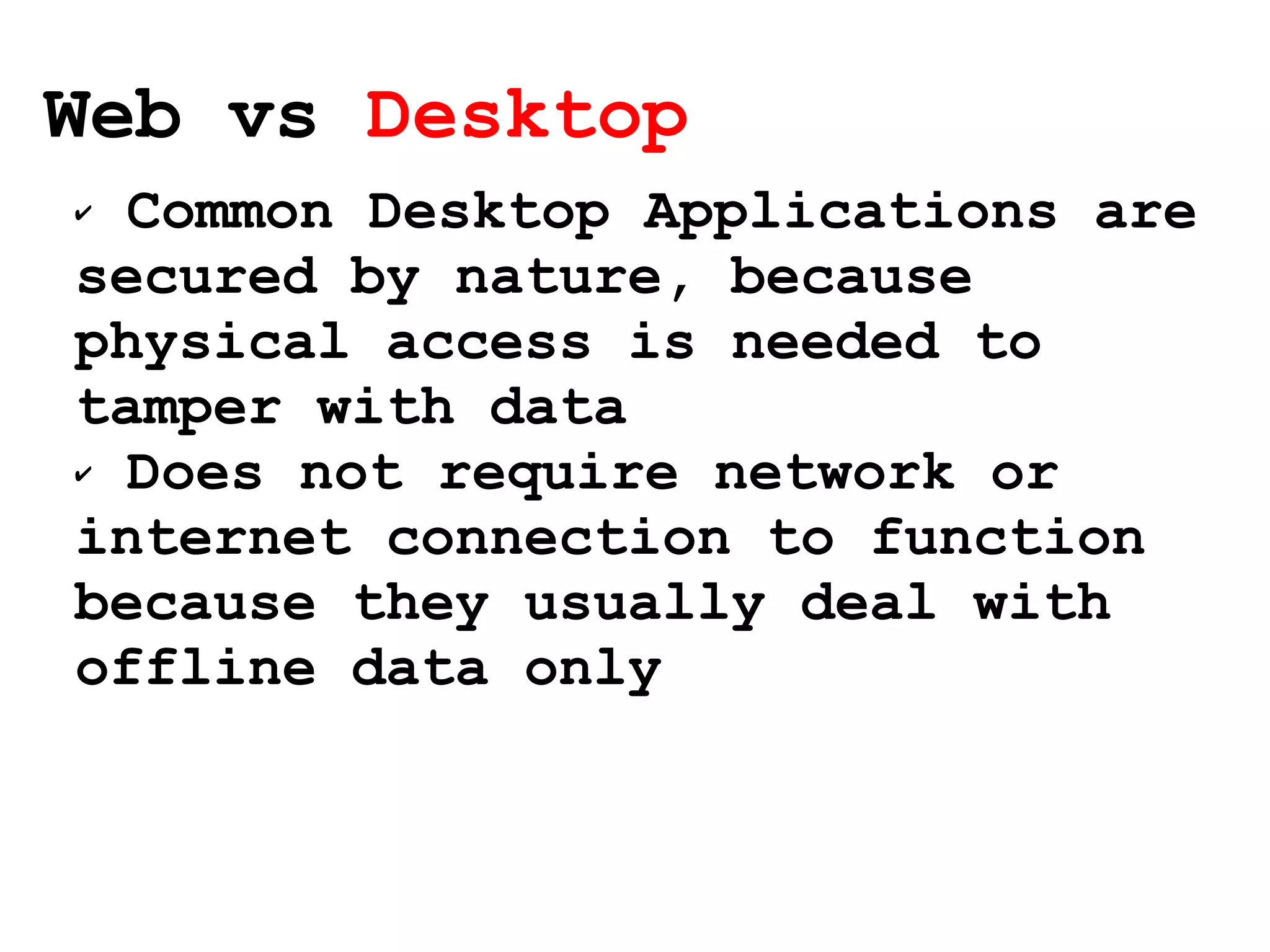 Web Applications - Behind the Scenes + Open Source Examples | PPT
