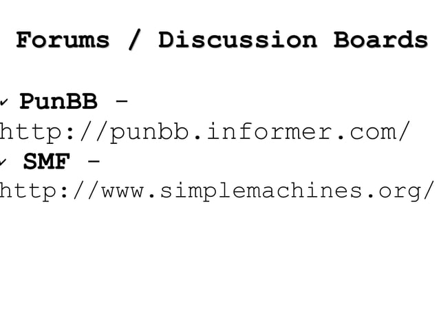 Web Applications - Behind the Scenes + Open Source Examples | PPT