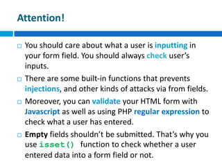 Web app development_php_07 | PPT