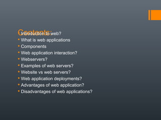 Webapplication ppt prepared by krishna ballabh gupta | PPT