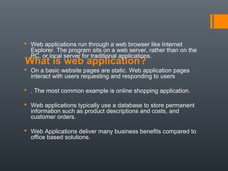 Webapplication ppt prepared by krishna ballabh gupta | PPT