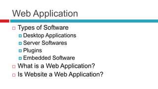 Web application architecture | PPTX