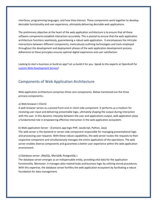 A Comprehensive Guide to Web Application Architecture | PDF