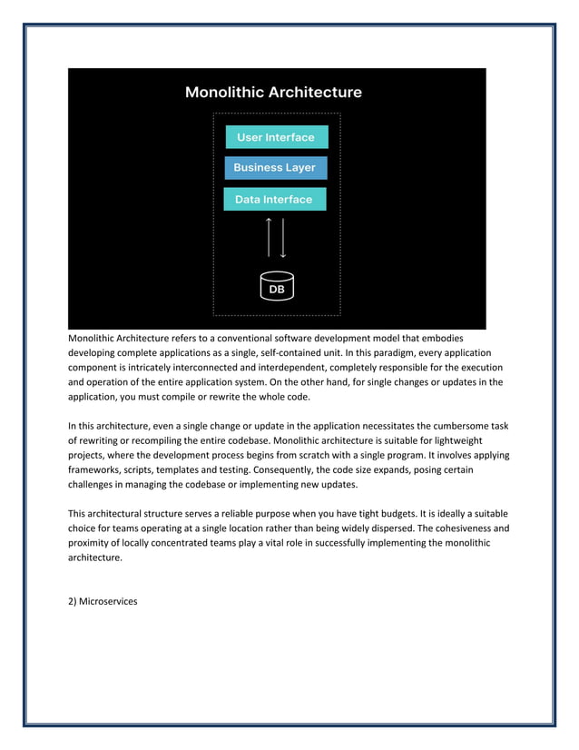 A Comprehensive Guide to Web Application Architecture | PDF