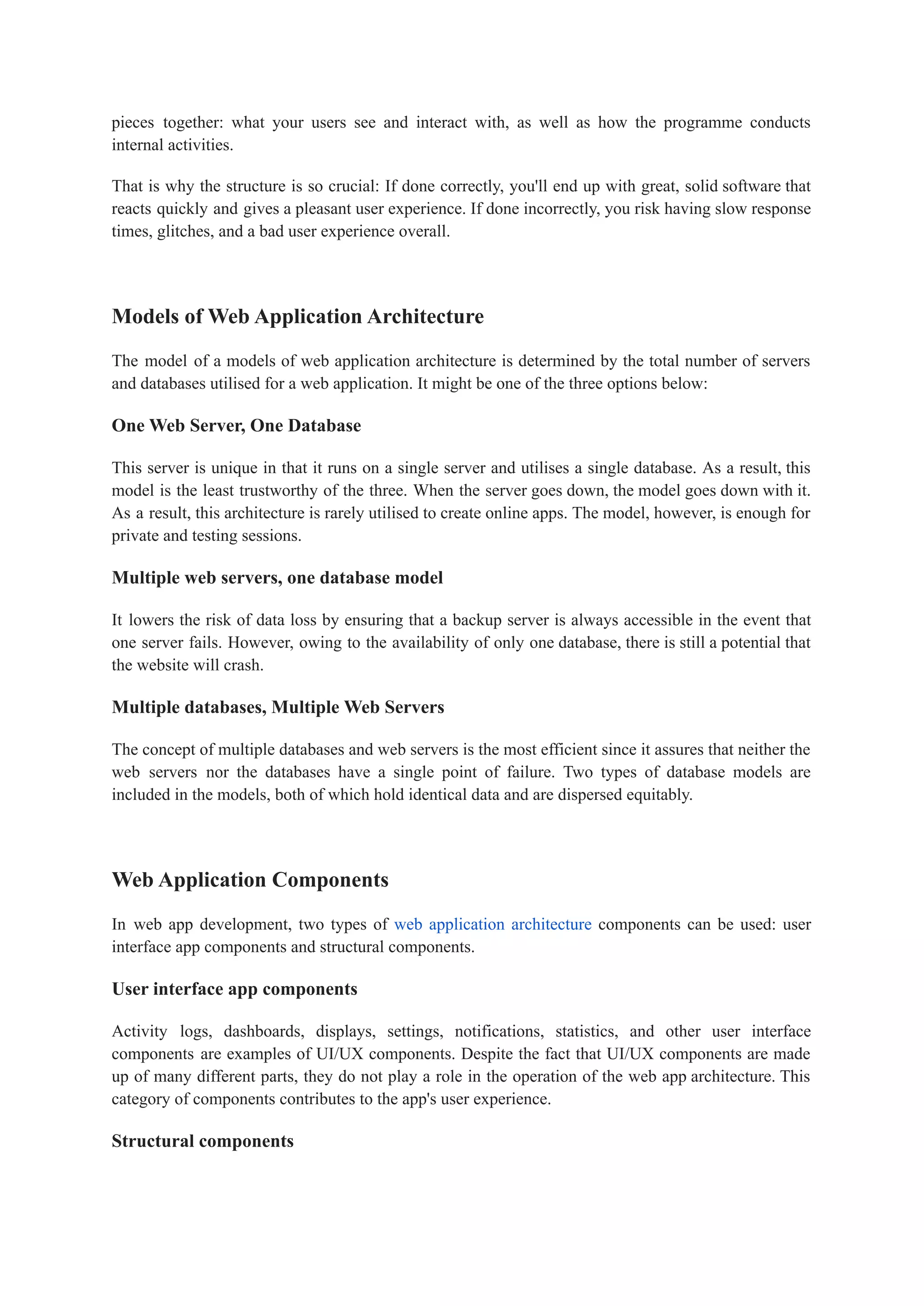 Web Application Architecture: Everything You Need to Know About | PDF
