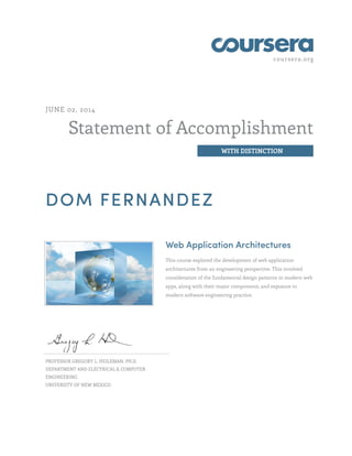 Web Application Architecture statement | PDF