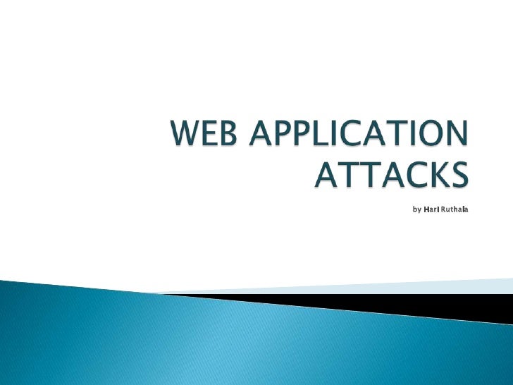 Web application attacks