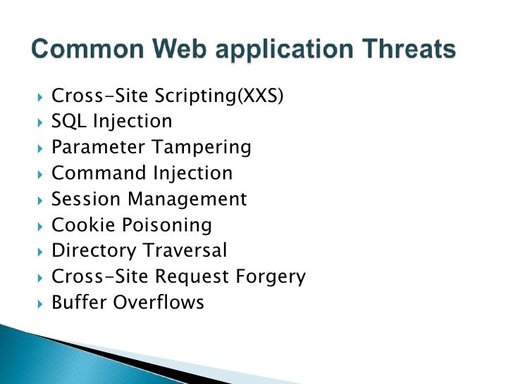 Web application attacks Web application attacks