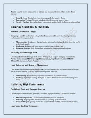 Web Application Development | Comprehensive Guide | PDF