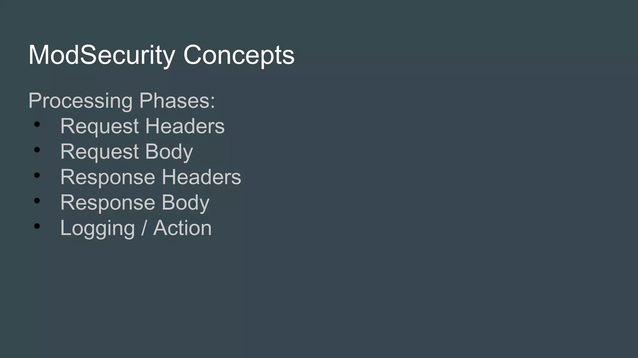 Web Application Firewall | ODP