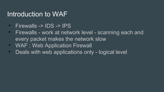 Web Application Firewall | ODP