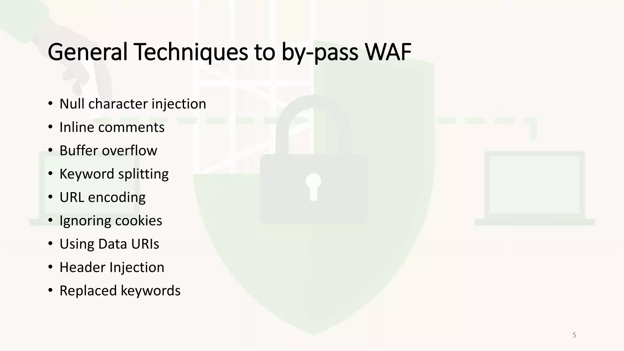 Web Application Firewall Ppt