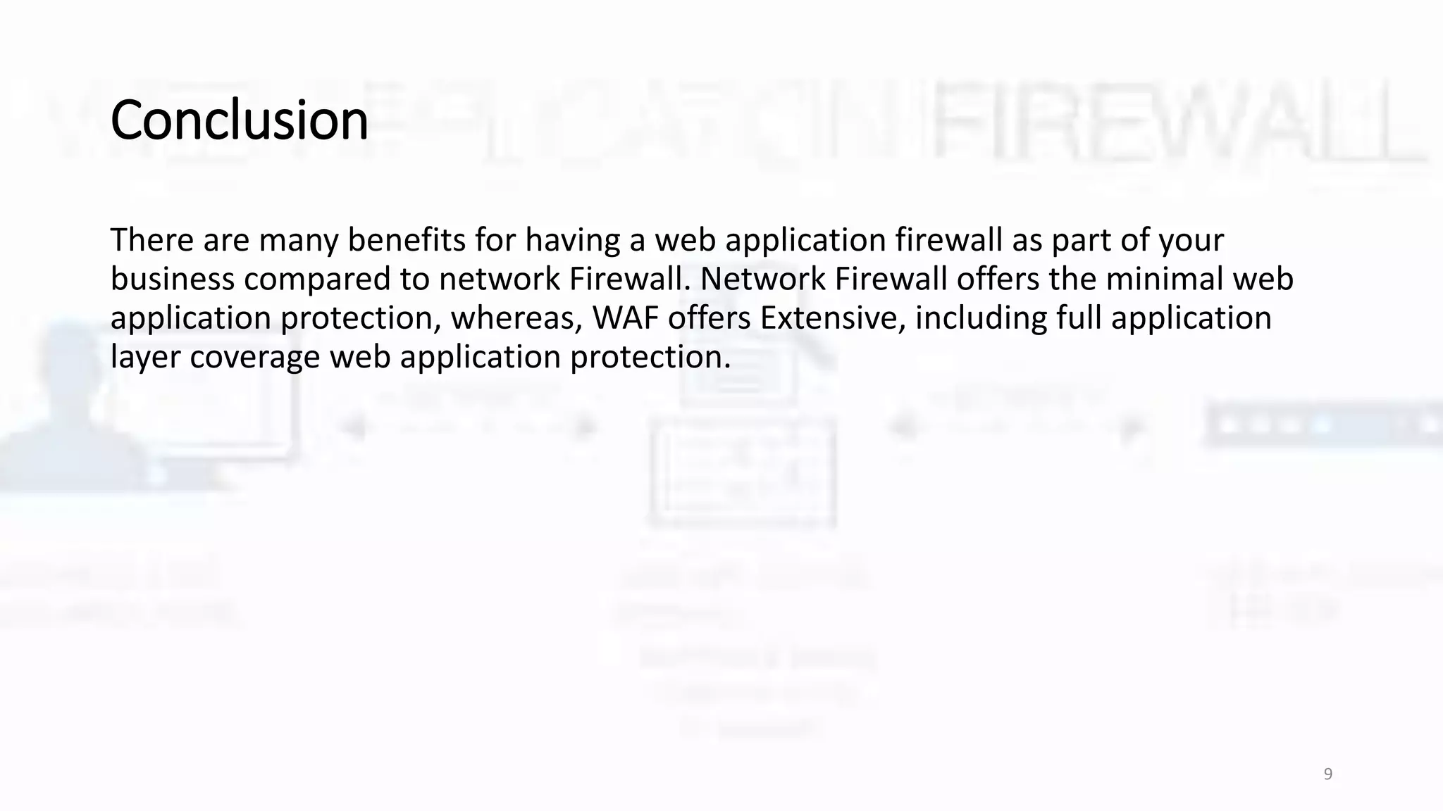 Web application firewall | PPTX