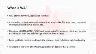 Web application firewall | PPTX