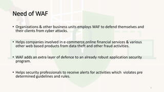Web application firewall | PPTX