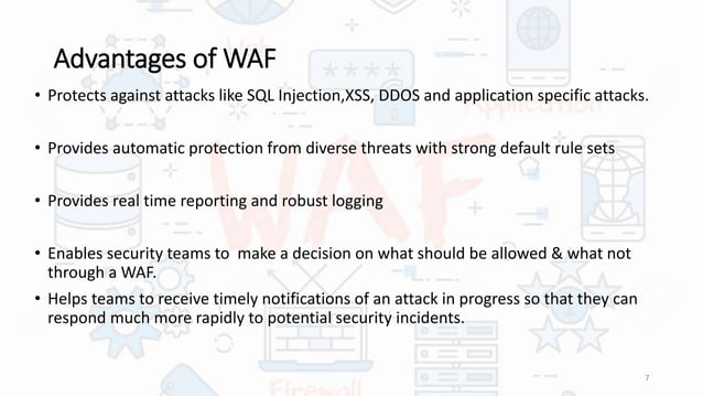 Web application firewall | PPTX | Internet | Computing