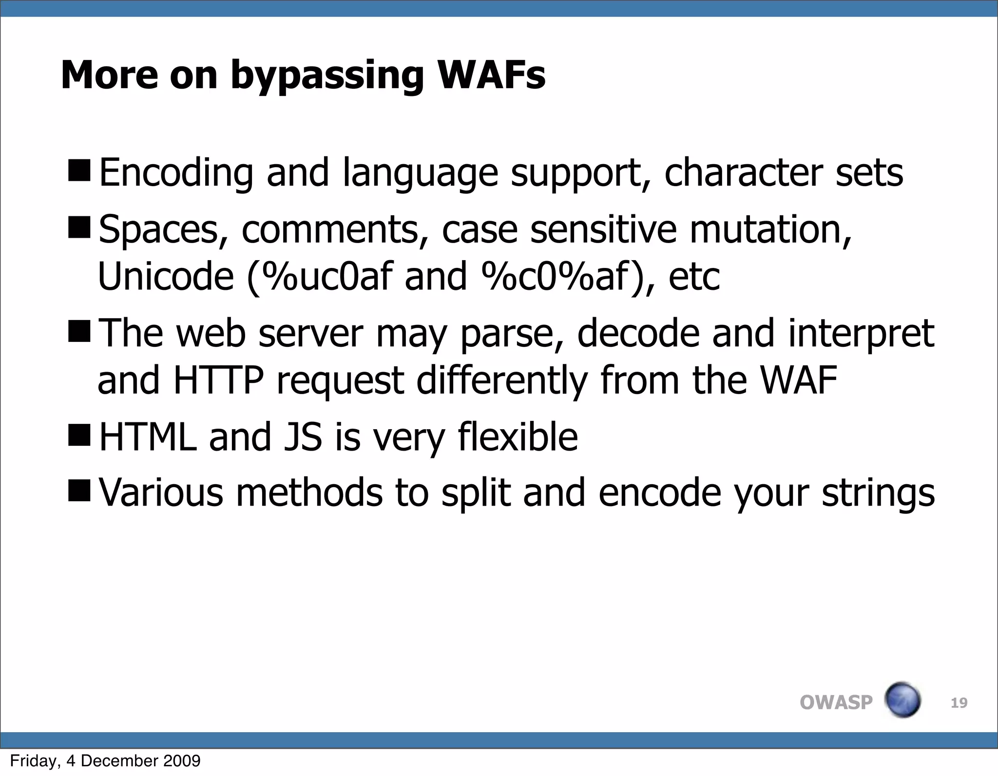 Web Application Firewalls Detection Bypassing And Exploitation Ppt