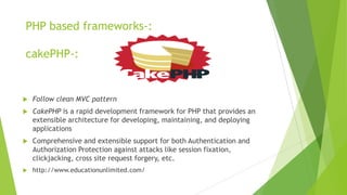 Web application framework | PPTX