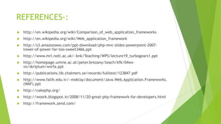 Web application framework | PPTX