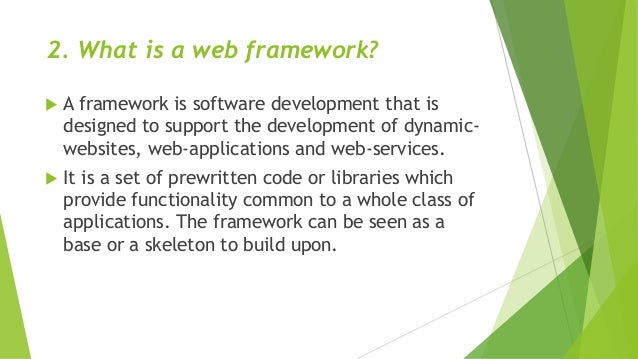 Web application framework
