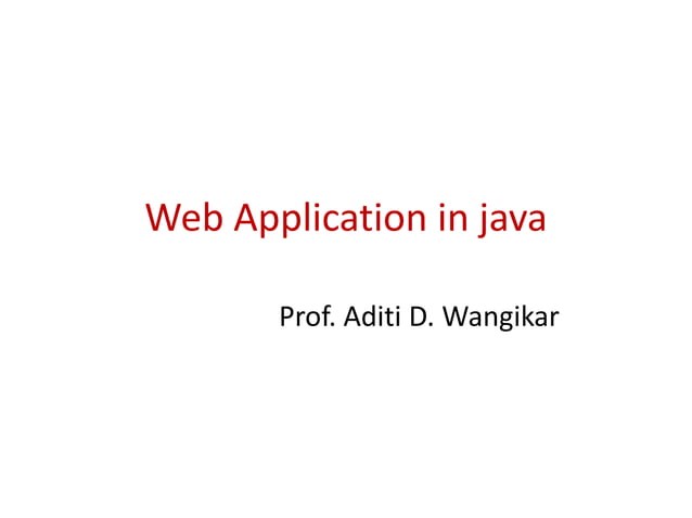 Web Application in java.pptx