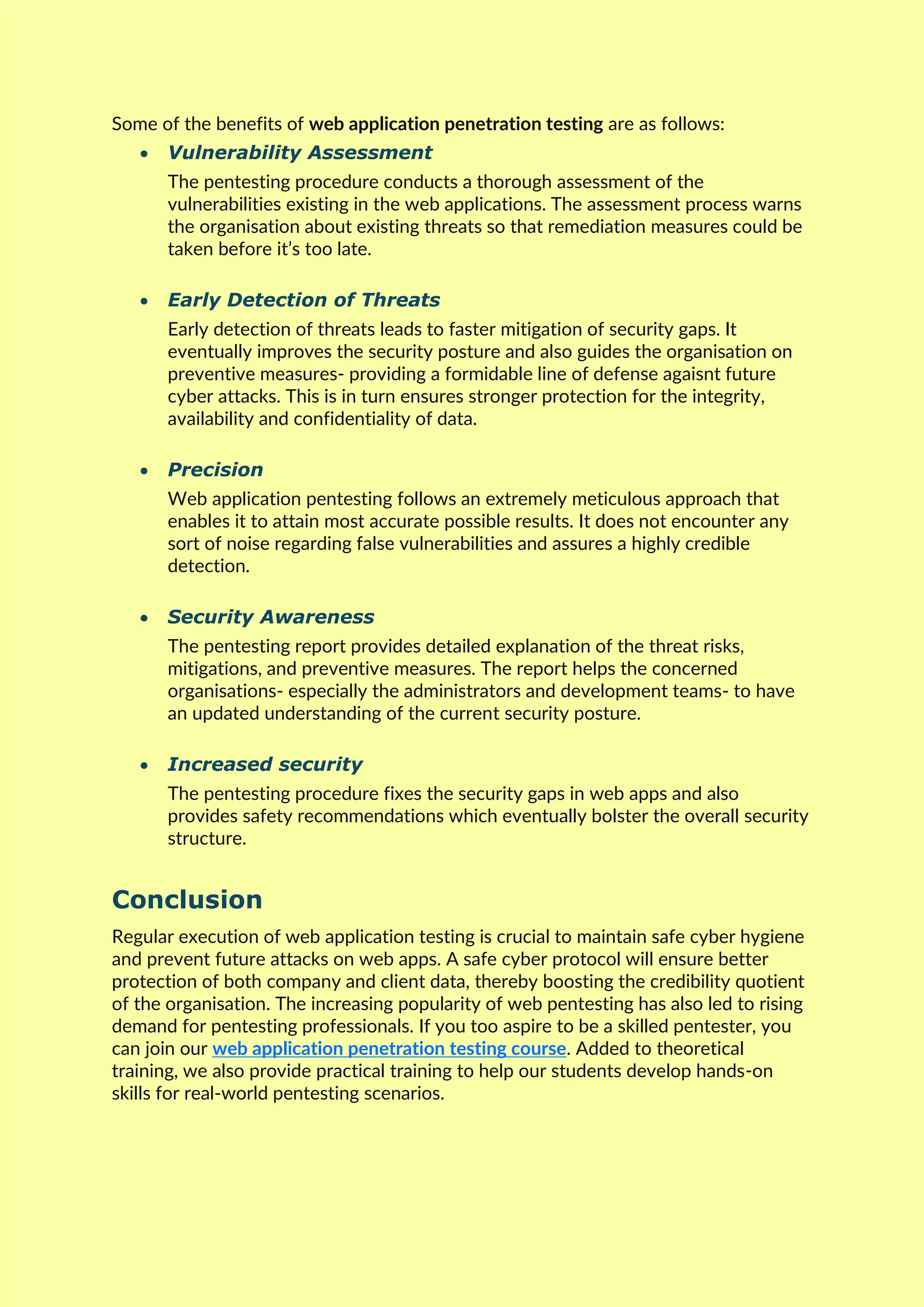 Web Application Penetration Testing Types Steps And Benefitspdf
