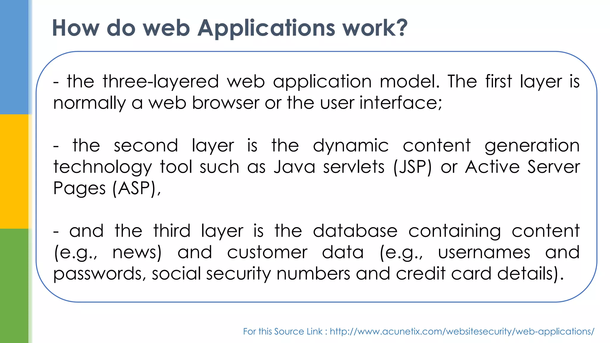 Web application presentation | PPT