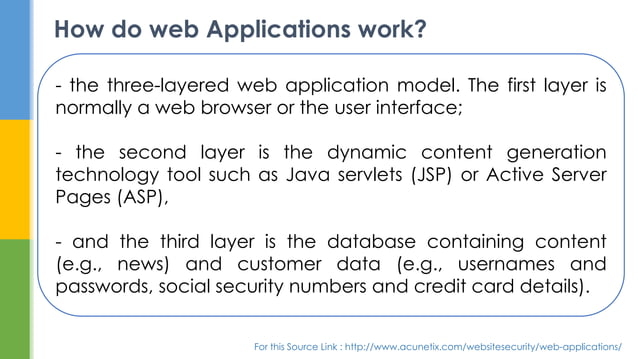 Web application presentation | PPT