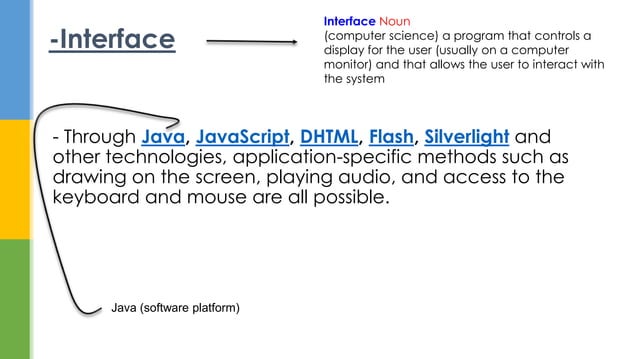 Web application presentation | PPT