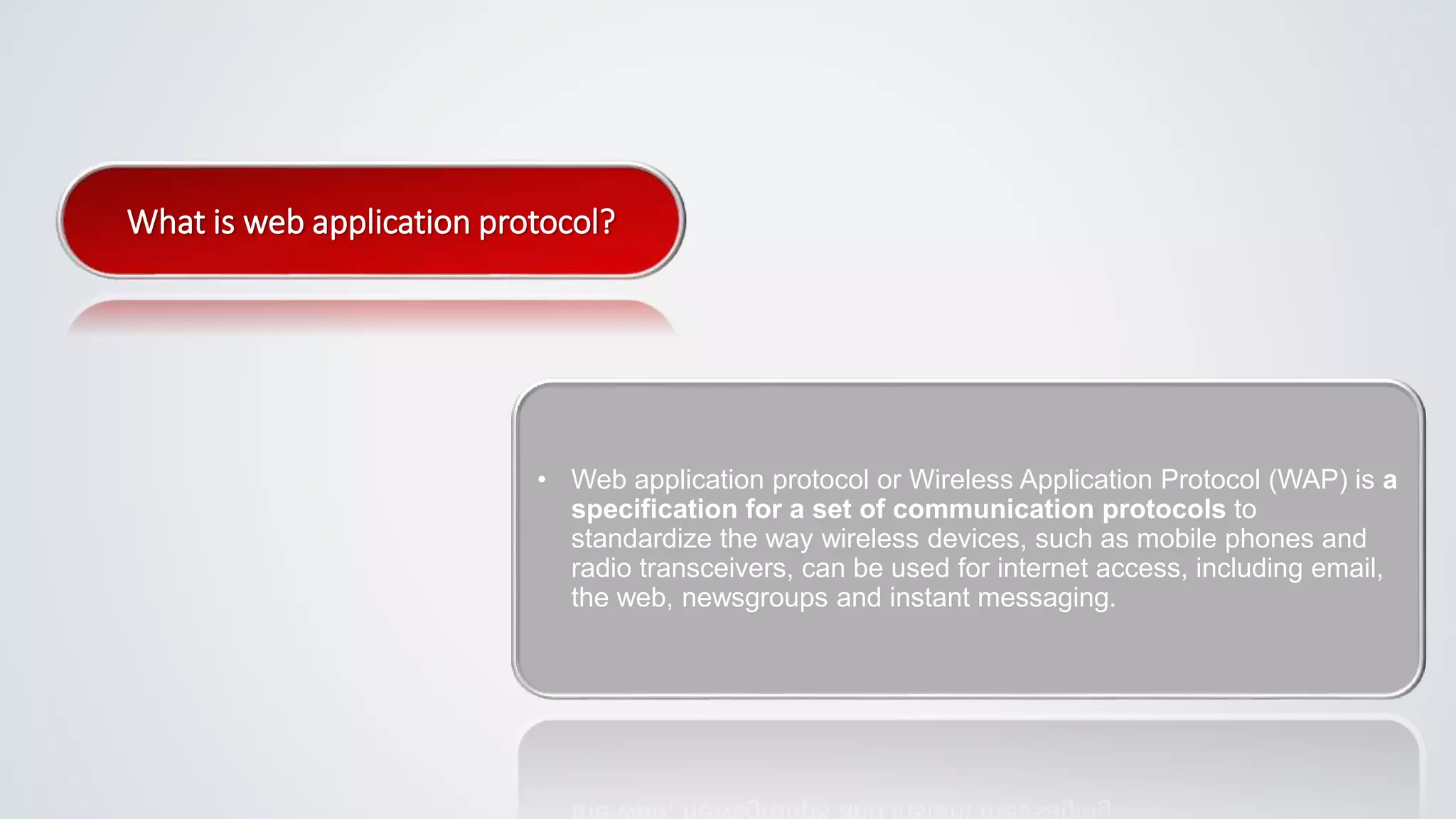 Web application protocol (WAP) | PPTX