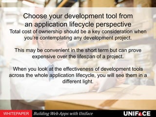 Whitepaper: Building Web Apps with Uniface | PPTX | Web Development ...