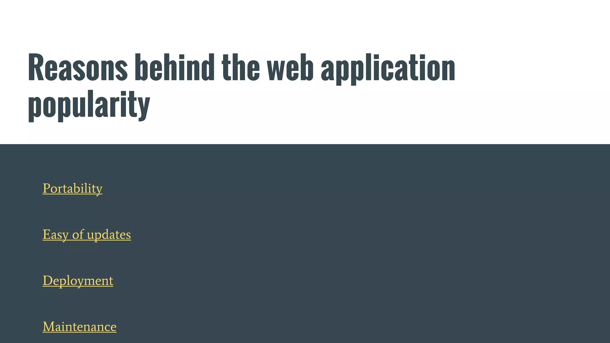 Web applications | PPTX | Web Development | Internet